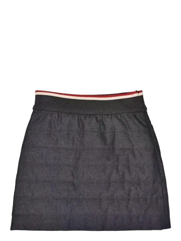Brunello Cucinelli Quilted Cashmere Mini Skirt - Grey