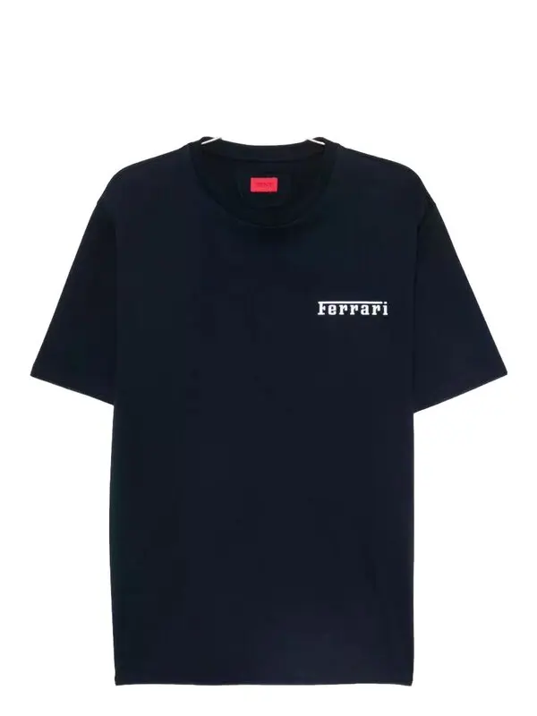 FERRARI Logo-print T-shirt - Blue