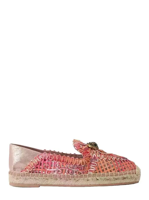 Kurt Geiger Chelsea Embroidered Espadrilles - Pink
