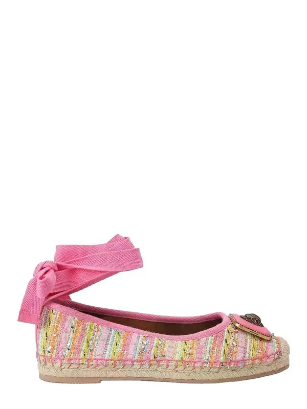 Kurt Geiger Pimlico Tweed Eagle-plaque Espadrilles - Pink