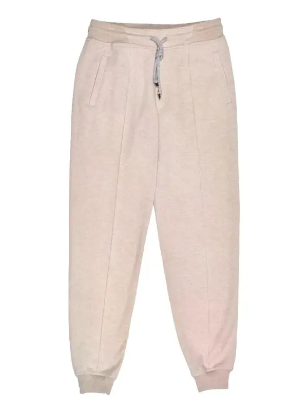 Brunello Cucinelli Cashmere-blend Track Trousers - Neutrals