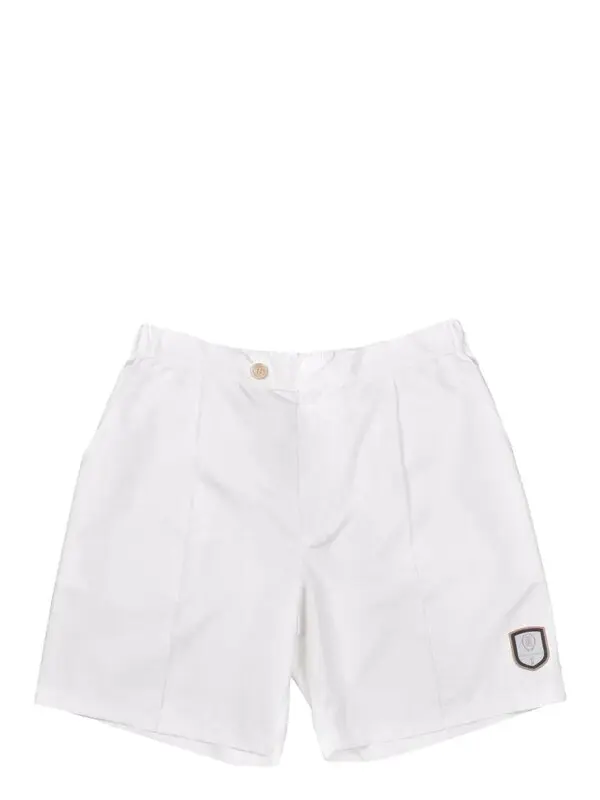 Brunello Cucinelli Logo-patch Tailored Shorts - White
