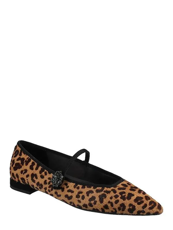 BIRDIES The Goldfinch 15 Mary Jane Flat - Leopardprint Haircalf
