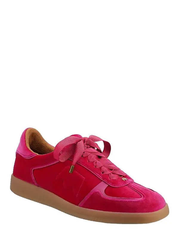 BIRDIES The Jay Velvet Sneaker - Hot Pink