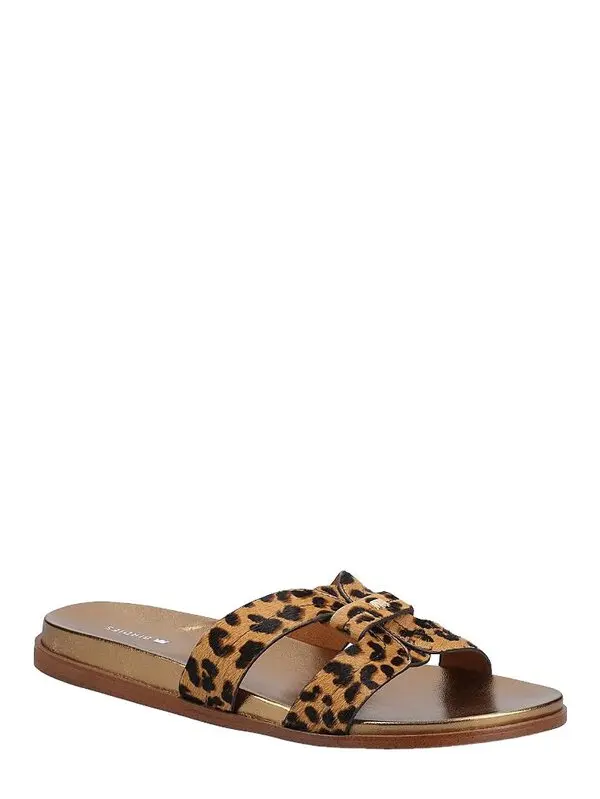 BIRDIES The Sunbird Icon Leopard Print Sandals - Leopardprint Haircalf