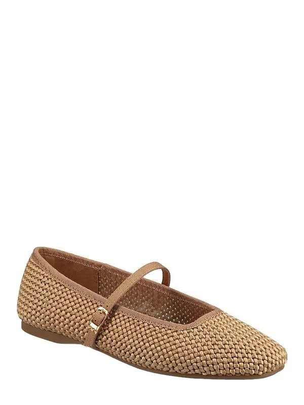 BIRDIES The Hummingbird Mary Jane - Gold Woven Satin