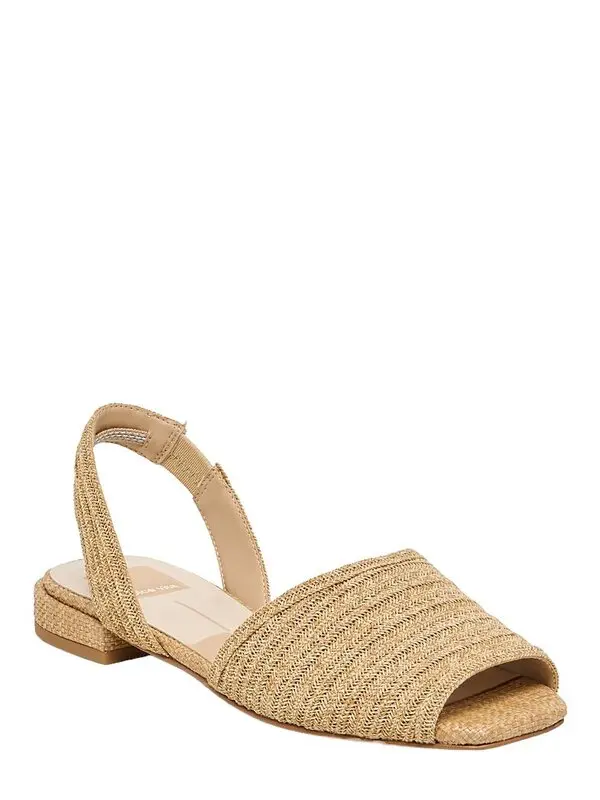 Dolce Vita Marzy Slingback Sandals - Light Natural