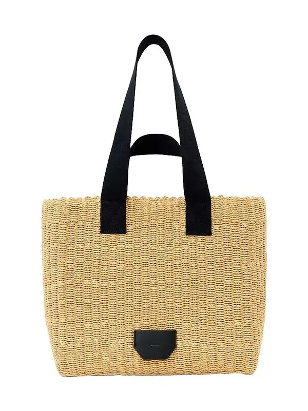 ALLSAINTS Izzy East/west Paper Straw Tote - Natural