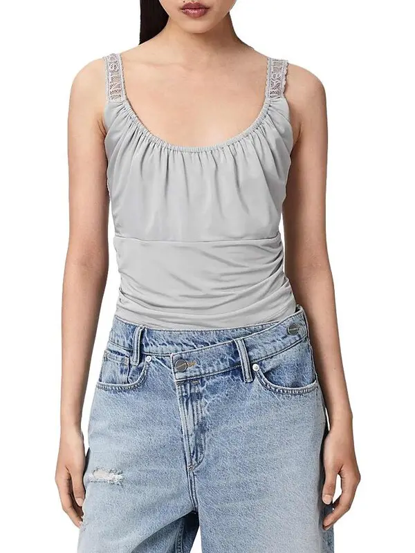 ALLSAINTS Celena Top - Quarry Blue