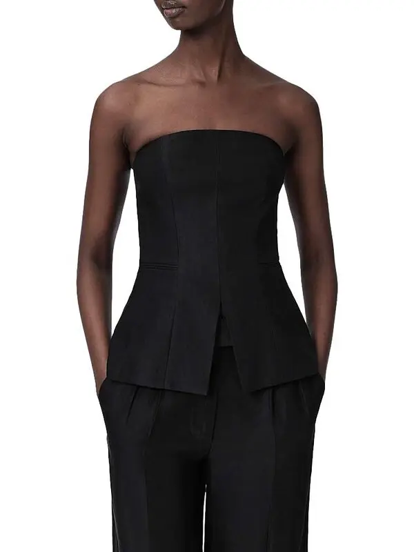 ALLSAINTS Charley Strapless Top - Black