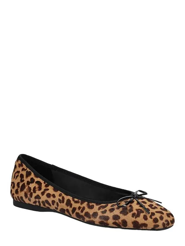 BIRDIES The Hummingbird Flats In Leopard Print Haircalf - Leopardprint Haircalf
