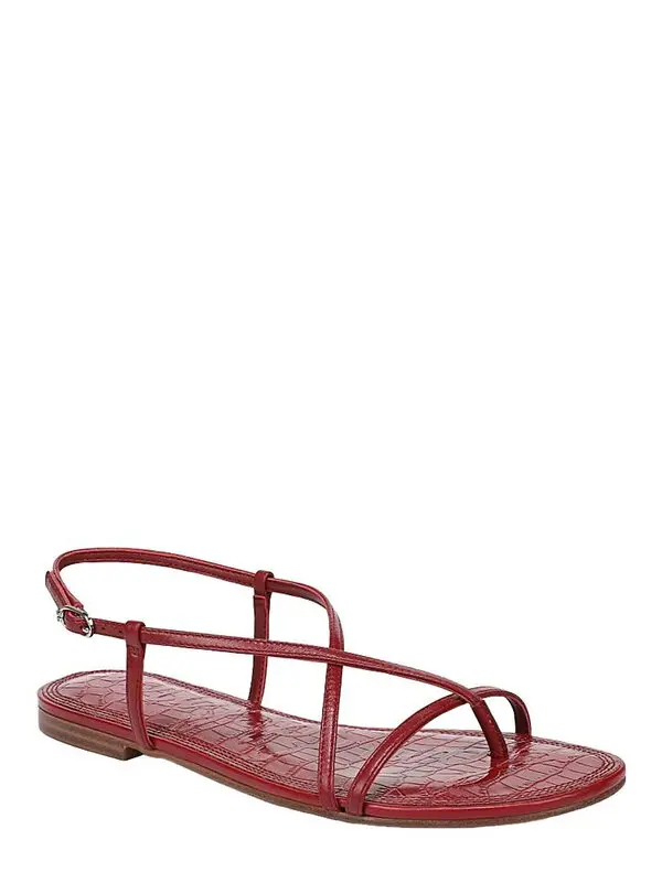 Sam Edelman Calla Strappy Sandals - Deep Scarlet