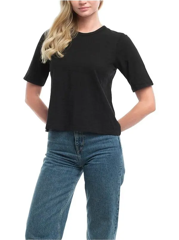 WILT CLOTHING Baby Fit Elbow Sleeve Tee - Black