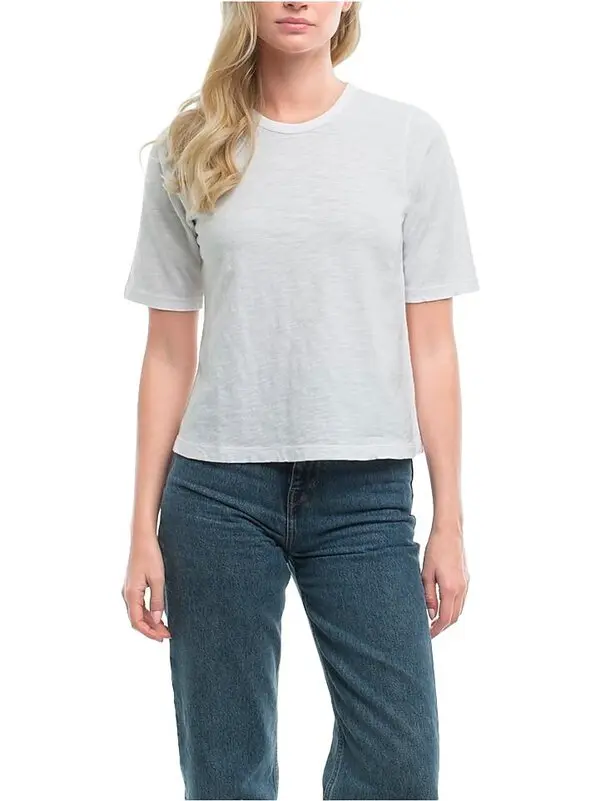 WILT CLOTHING Baby Fit Elbow Sleeve Tee - White