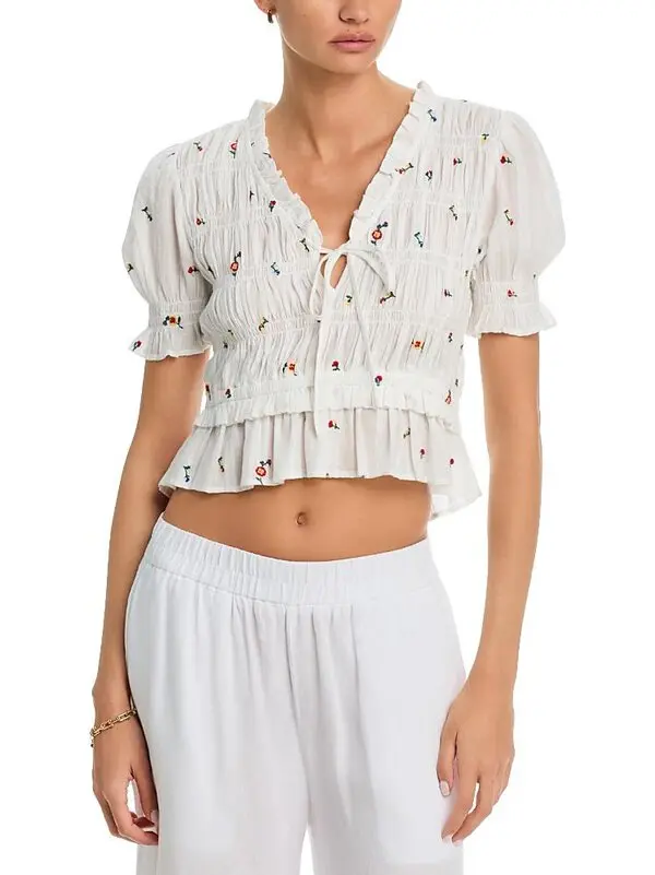 Rails Fontaine Top - White Wild
