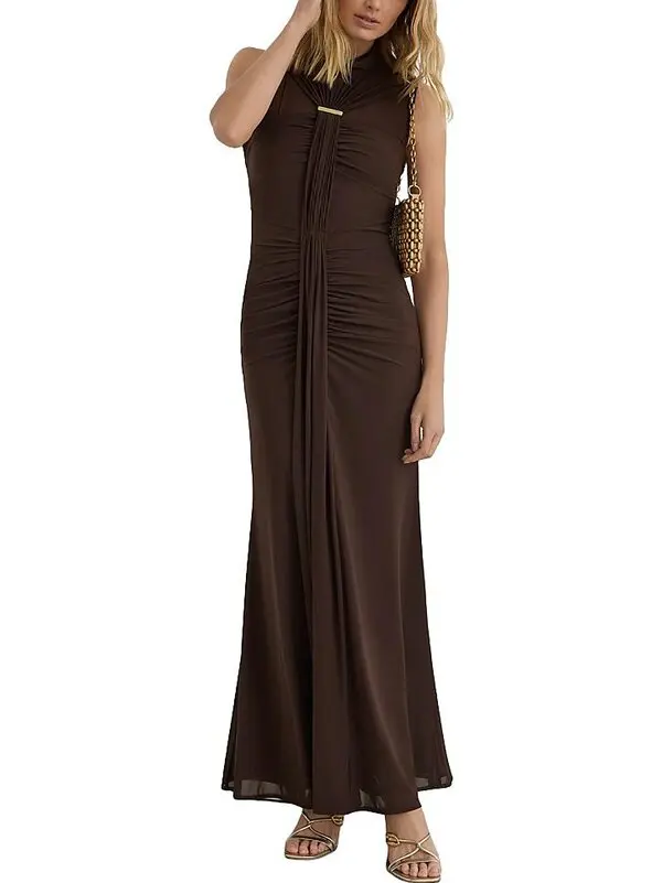 REISS Petites Colette Dress - Chocolate