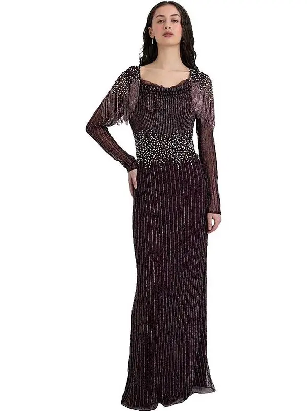 RAISHMA Lainey Gown - Burgundy