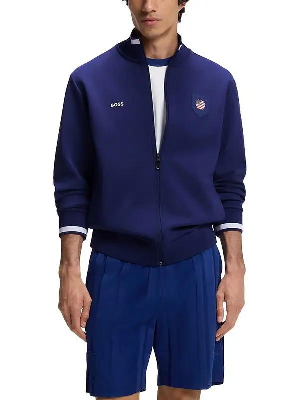 BOSS Lux National Flag Jacket - Usa Navy