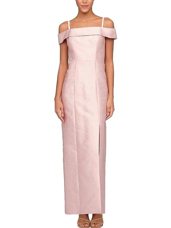 KAY UNGER Edith Column Gown - Pink