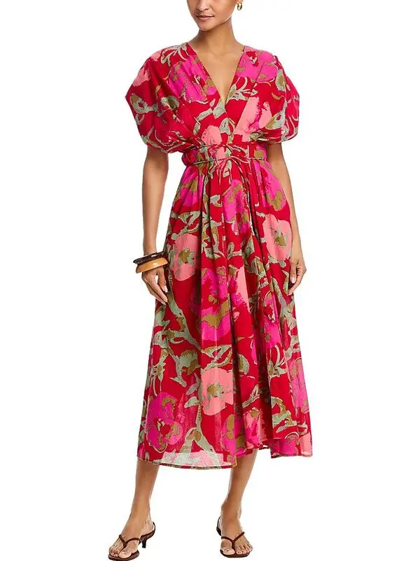Velvet By Graham & Spencer Leilani Floral Pleated Dress - Multi