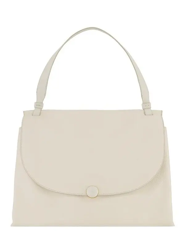 Vince Jasper Leather Shoulder Bag - Milk