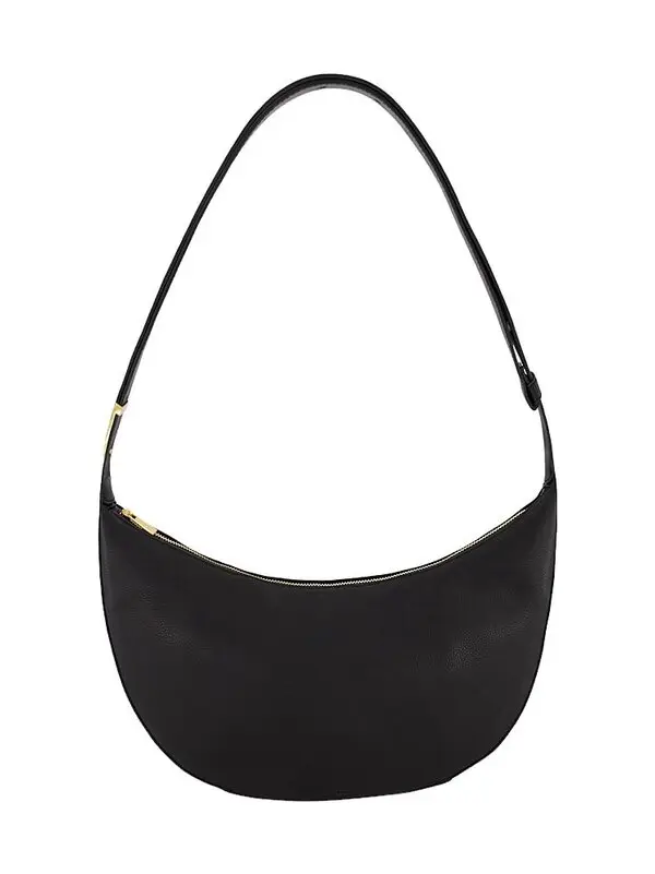 Vince Eris Small Leather Hobo Bag - Black