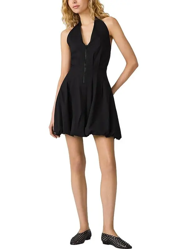 Steve Madden Dianna Halter Mini Dress - Black