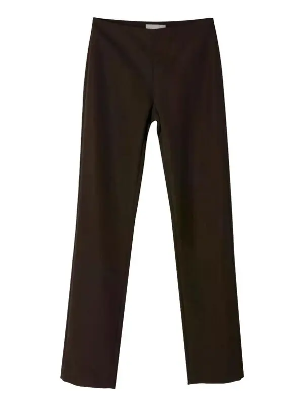 ST. AGNI Silk Canvas Trousers - Brown