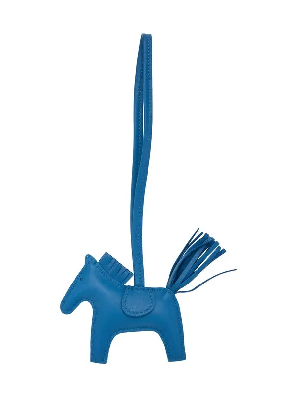 Hermès Rodeo Bag Charm - Blue Zanzibar