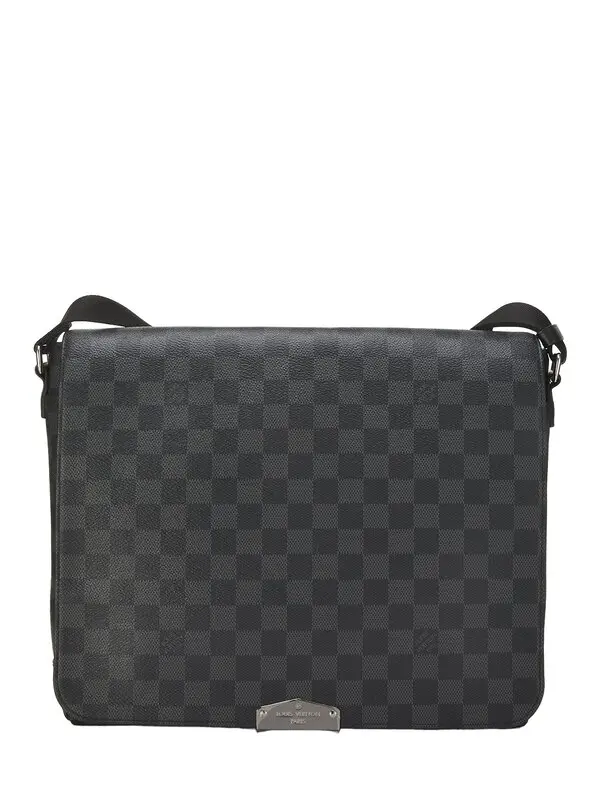 LOUIS VUITTON Damier Graphite District Messenger Nm - Black