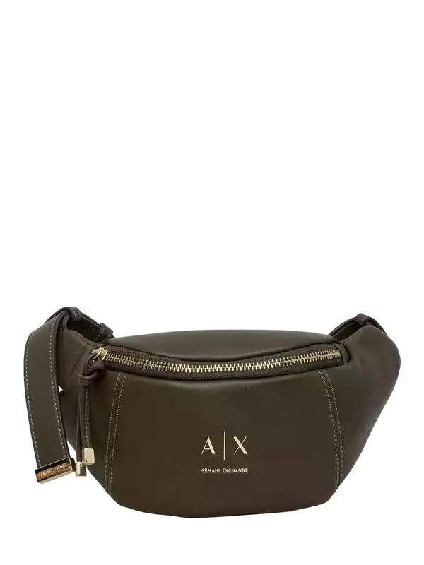 Armani Exchange Logo-plaque Belt Bag - Green