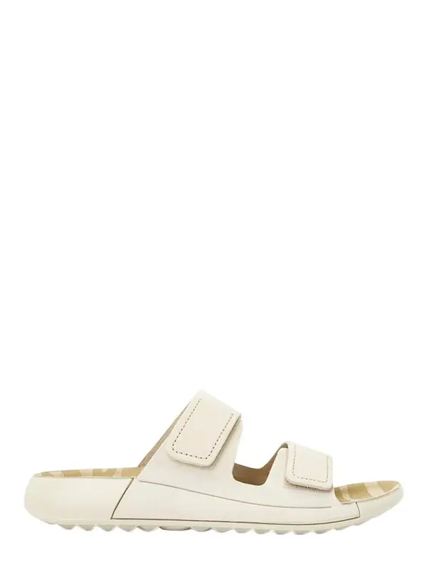 Ecco Cozmo Leather Two-strap Sandals - Beige