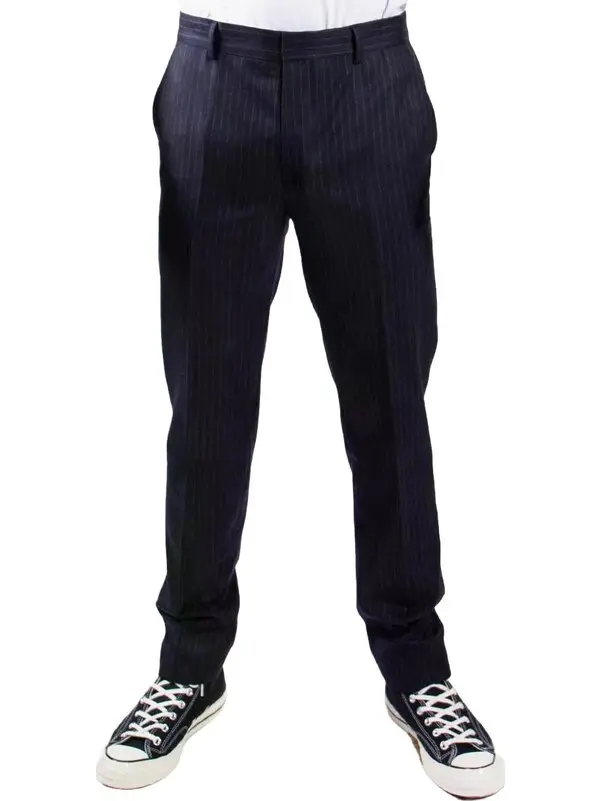 Harmony Striped Trousers - Blue