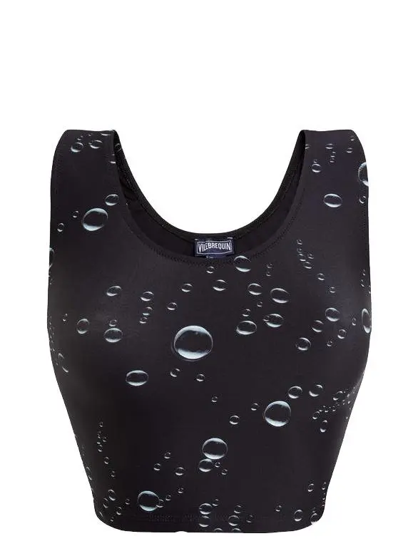 Vilebrequin Tankini Top Bubble 3d Rashguard - Black