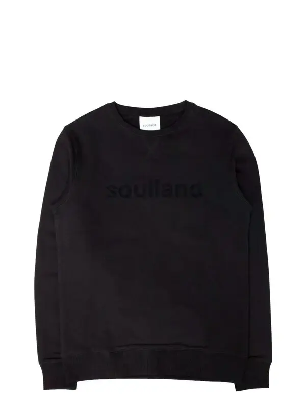 SOULLAND Logic Willie Crew-neck Sweatshirt - Black