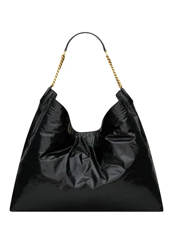 Saint Laurent Cassandre Shoulder Bag - Black