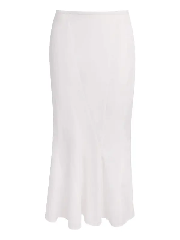 FFORME Cotton Ora Midi Skirt - White