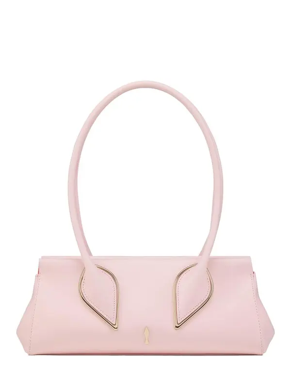 CHRISTIAN LOUBOUTIN Venus Leather Baguette Shoulder Bag - Pink