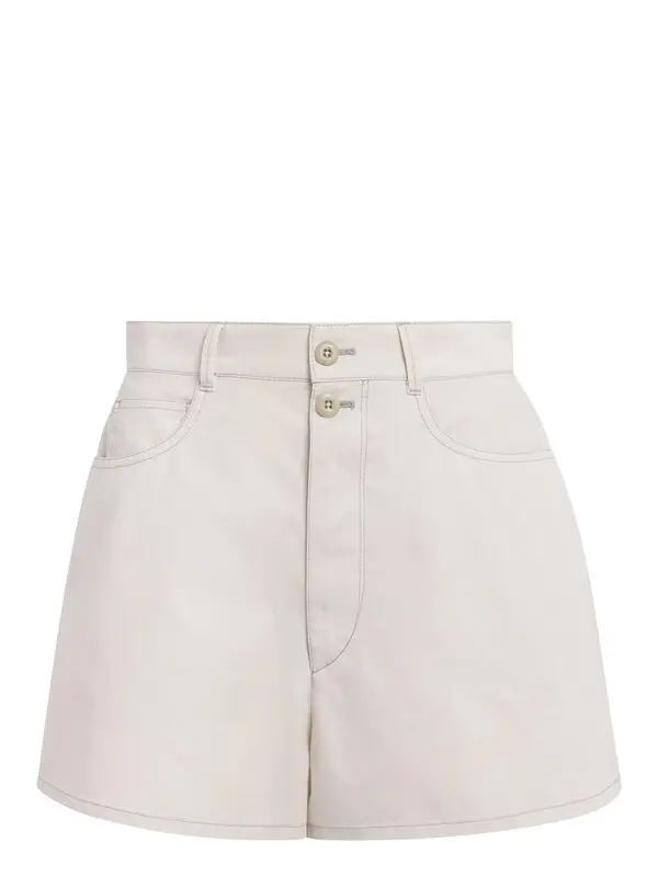 LEMAIRE Cotton Twill Chino Shorts - Ivory