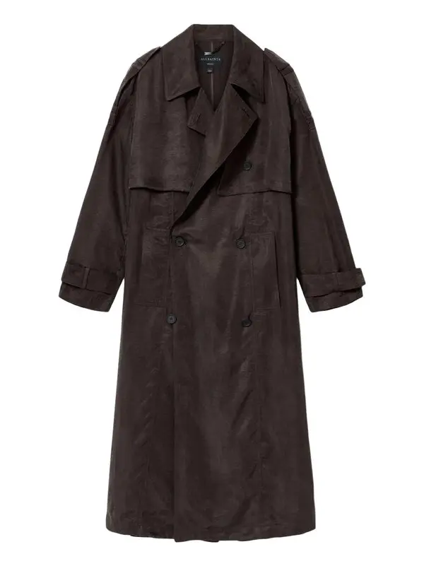 ALLSAINTS Linnie Trench Coat - Brown