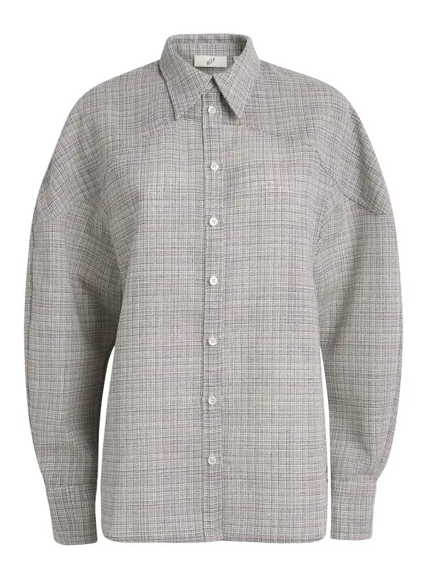 Bite Studios Wool Shield Shirt - Navy
