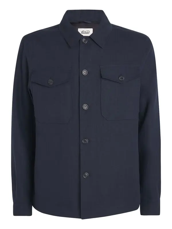 VALSTAR Linen Overshirt - Blue