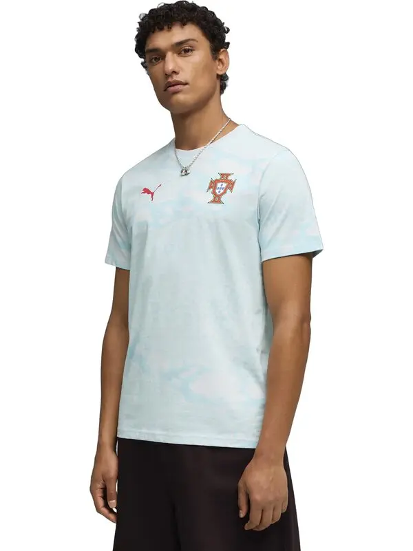 PUMA Portugal Ftblculture Patterned T-shirt - Blue