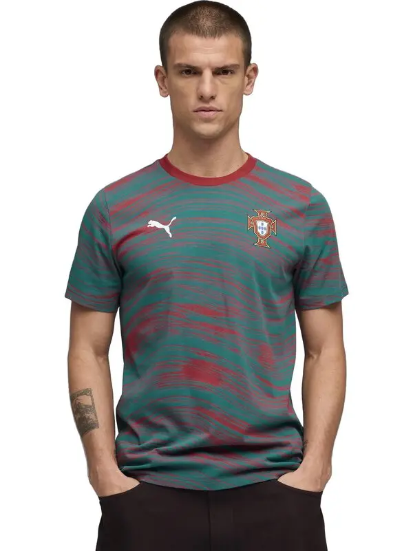 PUMA Portugal Ftblculture Patterned T-shirt - Red