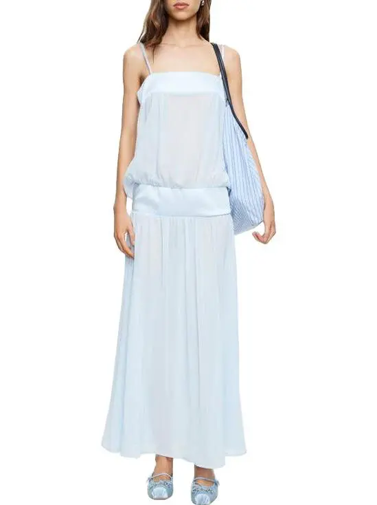 Lioness Gracia Sleeveless Chiffon Maxi Dress - Pale Blue