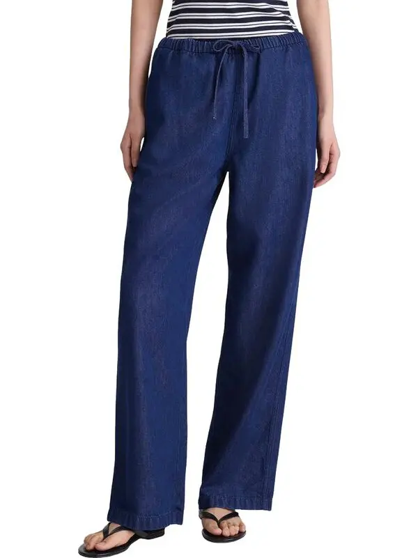 Madewell Airy Denim Pull-on Pants - Nostalgic Blue