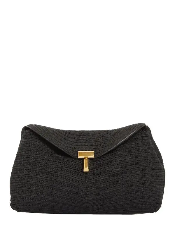 TOTEME T-lock Rope Mini Clutch - Black