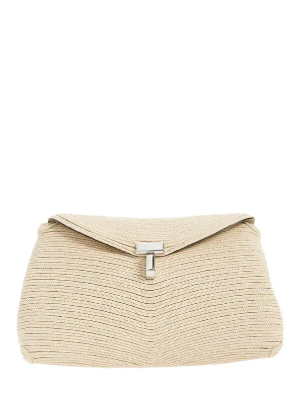 TOTEME T-lock Rope Mini Clutch - Pearl
