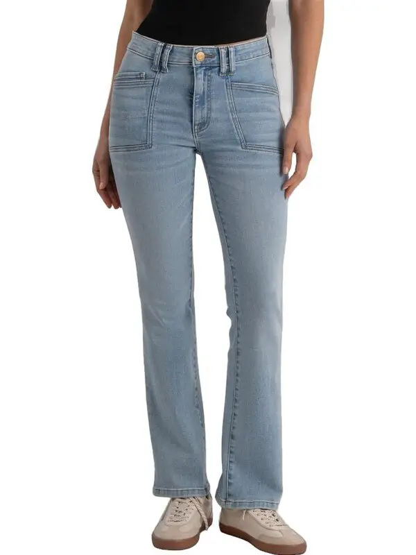 Kut From The Kloth Kelsey High-waist Kick Flare Jeans - Cure