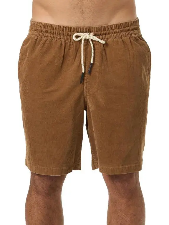 O'Neill Corduroy Drawstring Shorts - Toffee